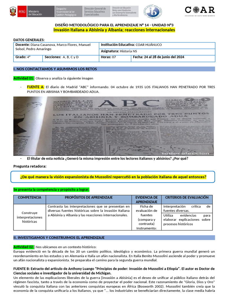 Dmpa 14 Historia 4to | PDF