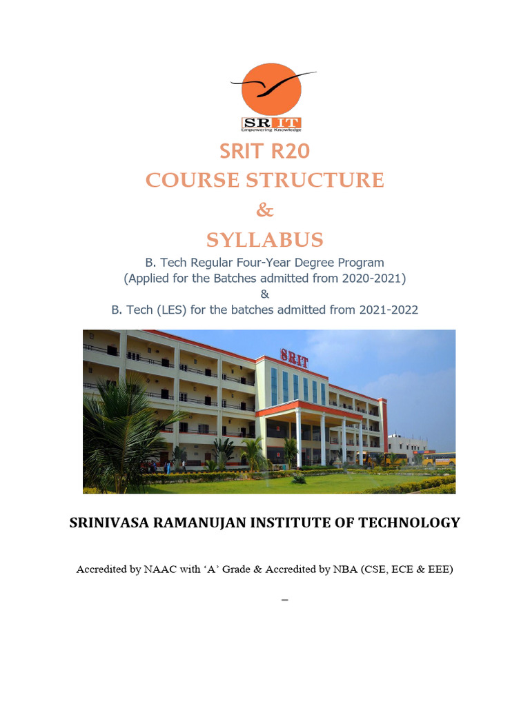 CSD R20 Syllabus June 22 2023 | PDF