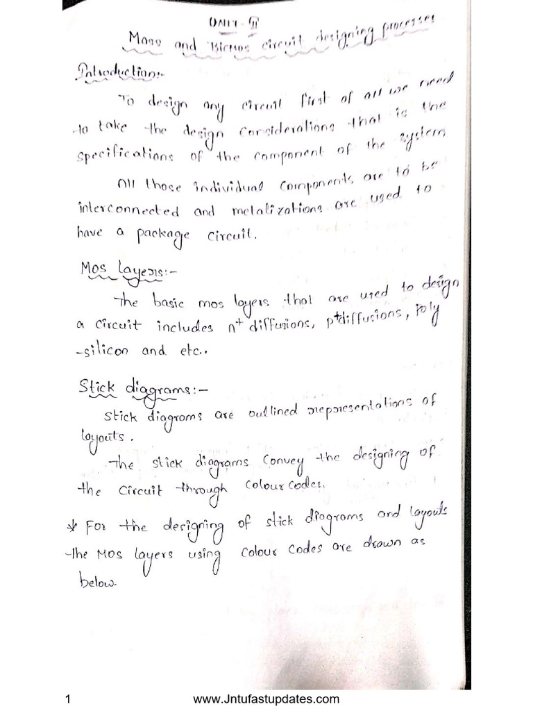 Vsli Design r16 - Unit-2 | PDF