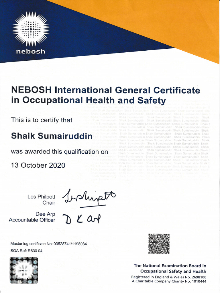 NEBOSH | PDF