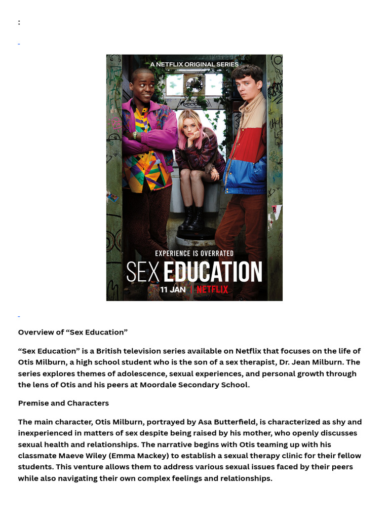 Sex Ed Movie - 20241014 - 113347 - 0000 | PDF | Social Science