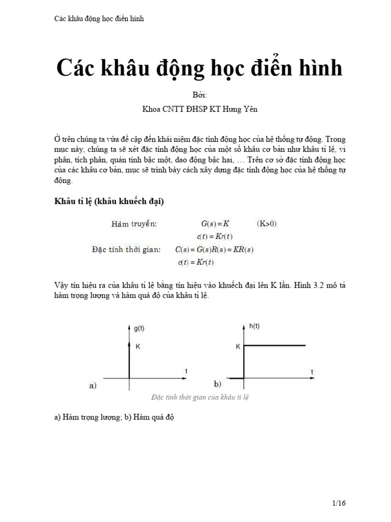 Cac Khau DNG HC Din Hinh | PDF
