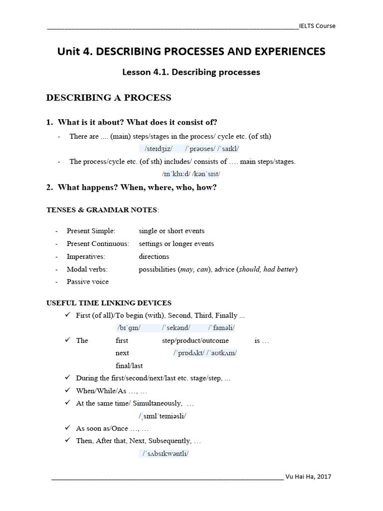 Describing Processes | PDF