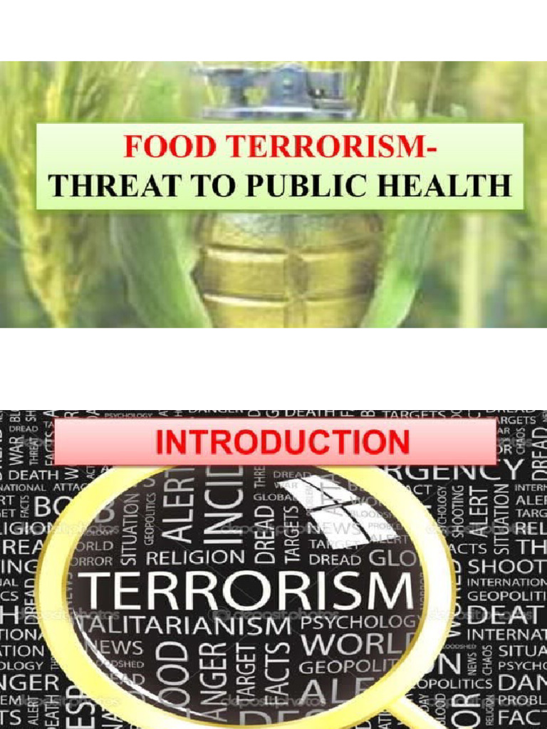 Food Bioterrorism | PDF