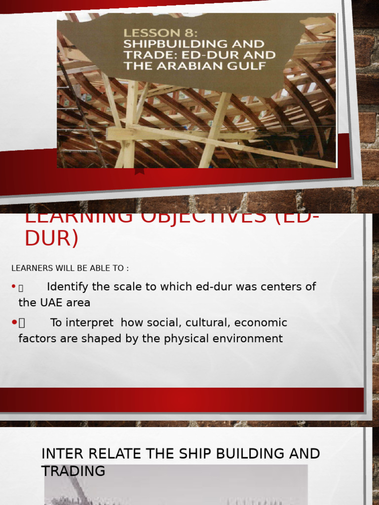 Ship Building and Trade - Ed Dur and Arabian Gulf | PDF