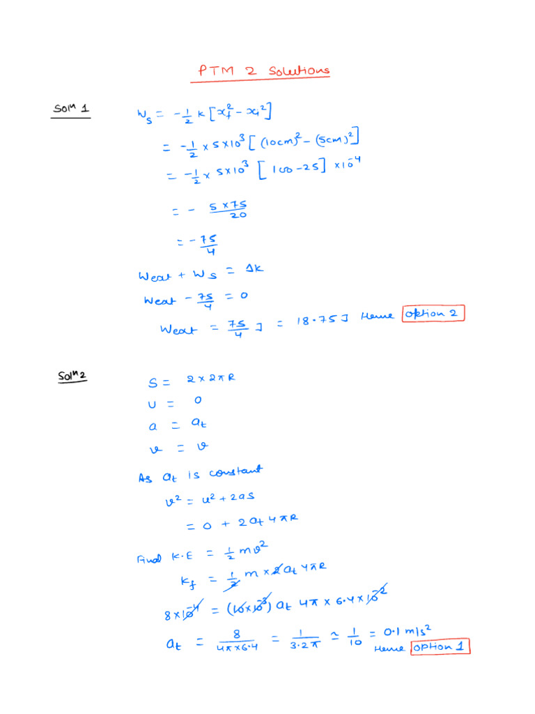 PTM 2 Solution | PDF