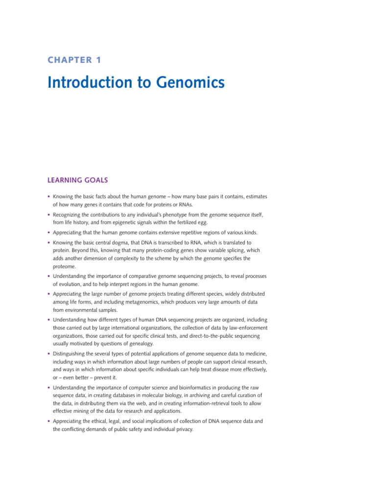 Introduction of Genomics | PDF | Latin Script