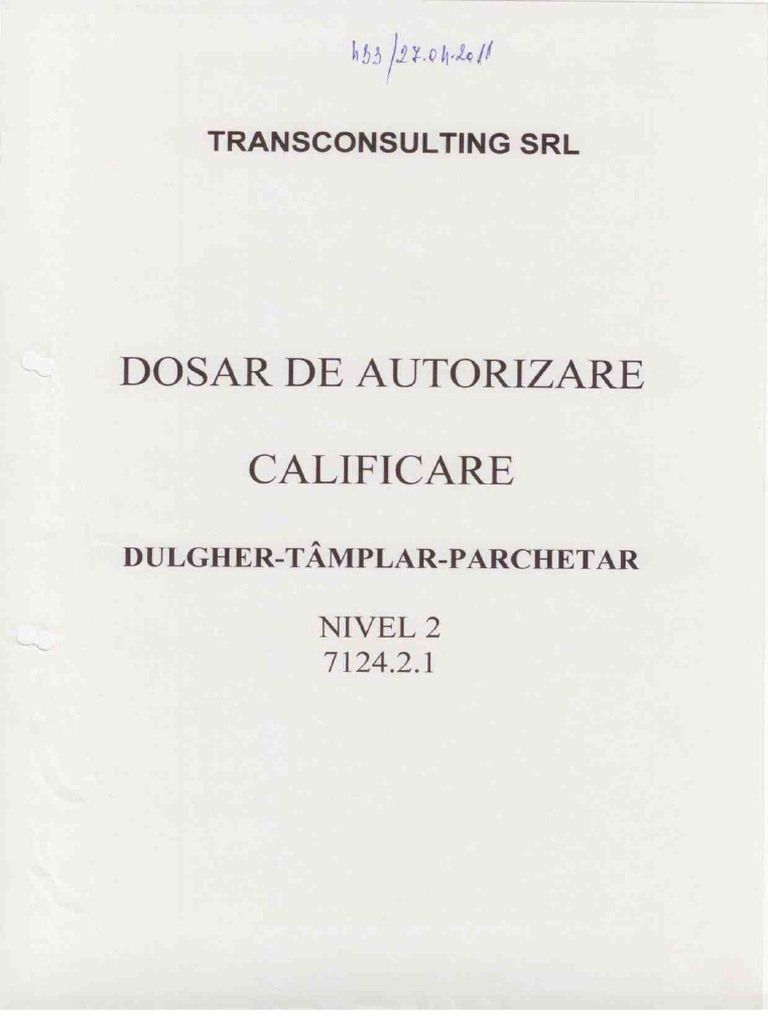 Dosar Autorizare-Scan-Dulgher | PDF