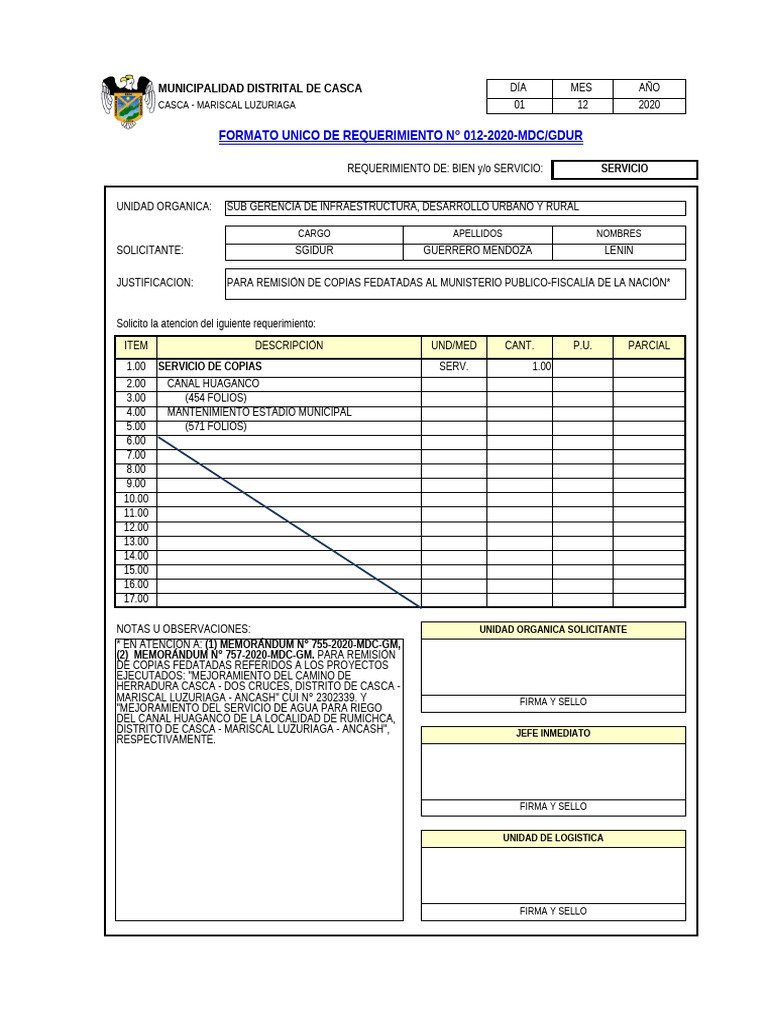 012-2020 Requerimiento de Copias Fiscalia | PDF