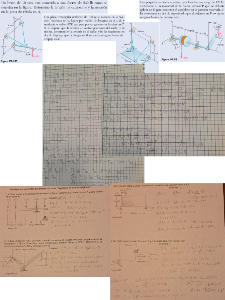 Formulario Estatica 2 | PDF