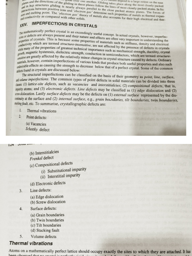 defects in crystals | PDF
