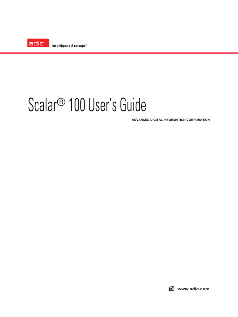 Adic Scalar UsersGuide | PDF | Computing | Computer Engineering