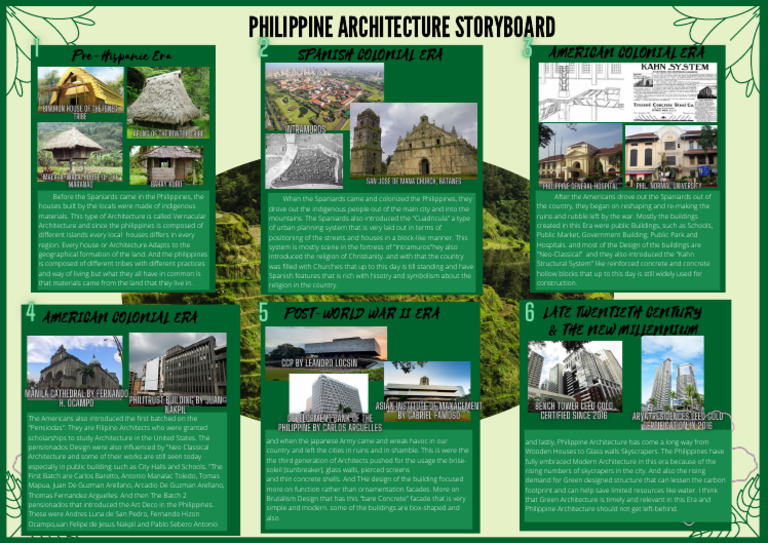 Philippine Architecture Storyboard | PDF