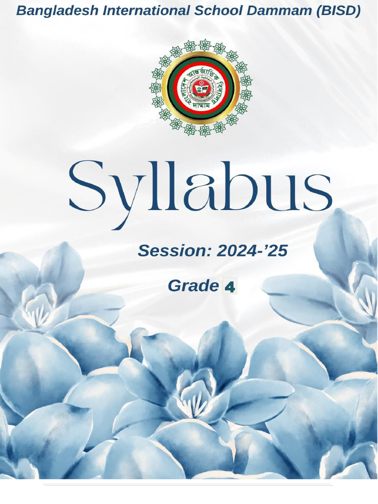 Grade 4 Syllabus 2024-25 | PDF