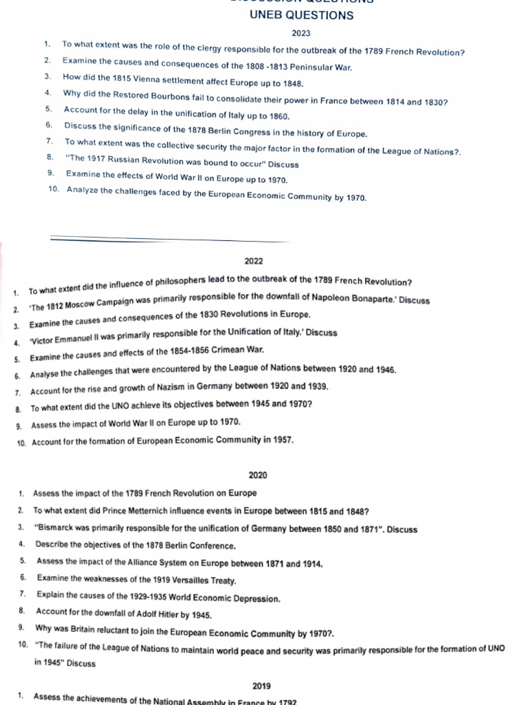 uneb past papers3 | PDF