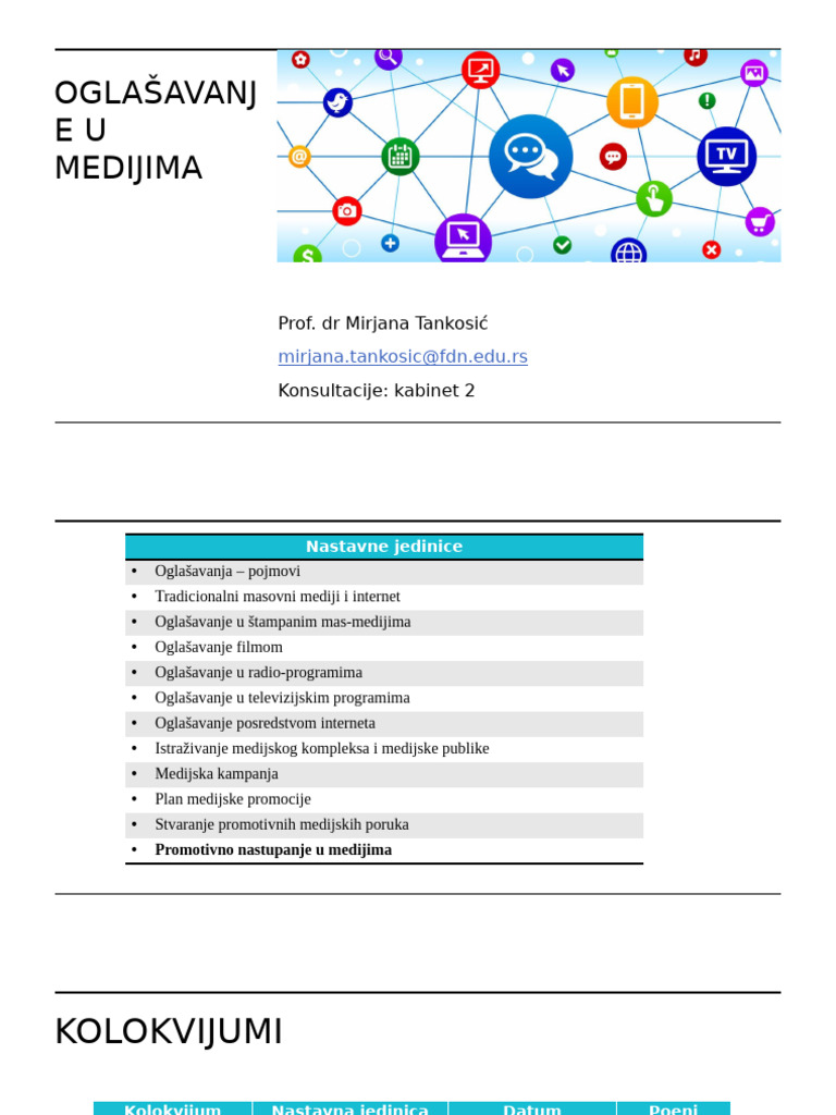 Uvodno Predavanje | PDF