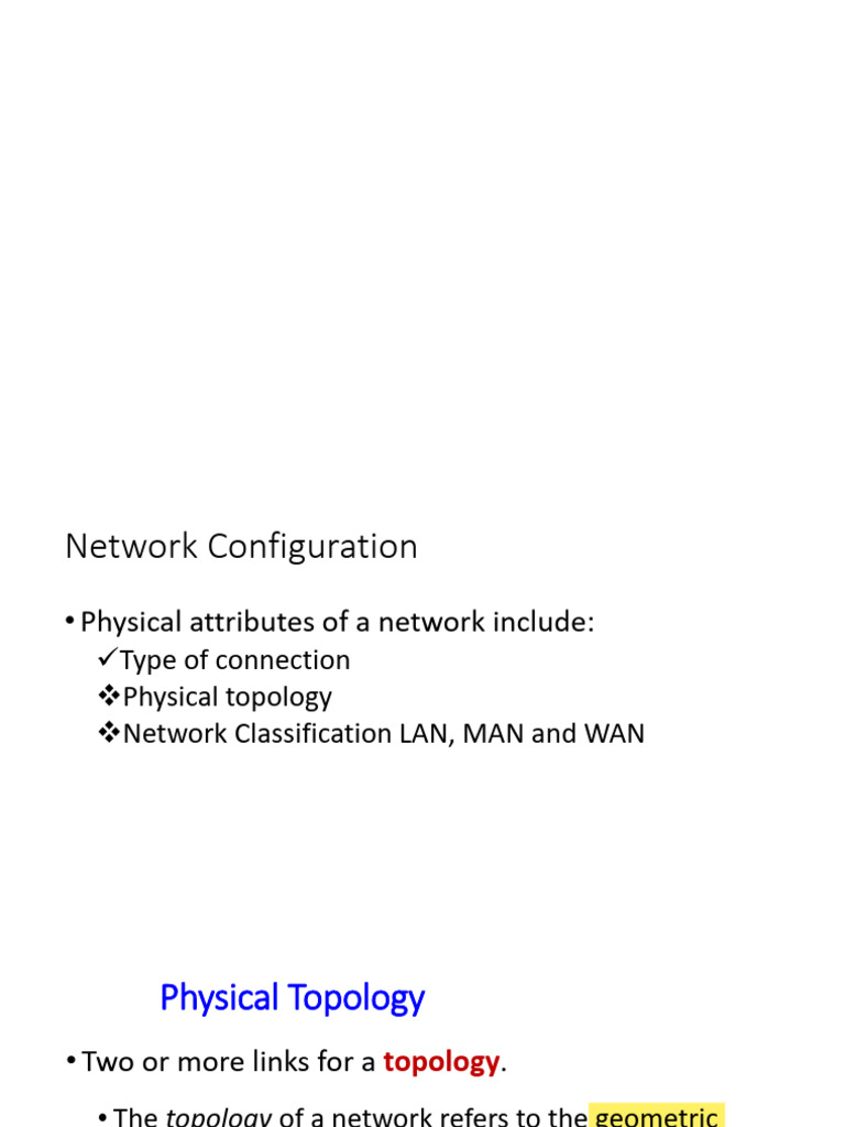 L4 Unit 1 Network Topologies and Network Classification | PDF