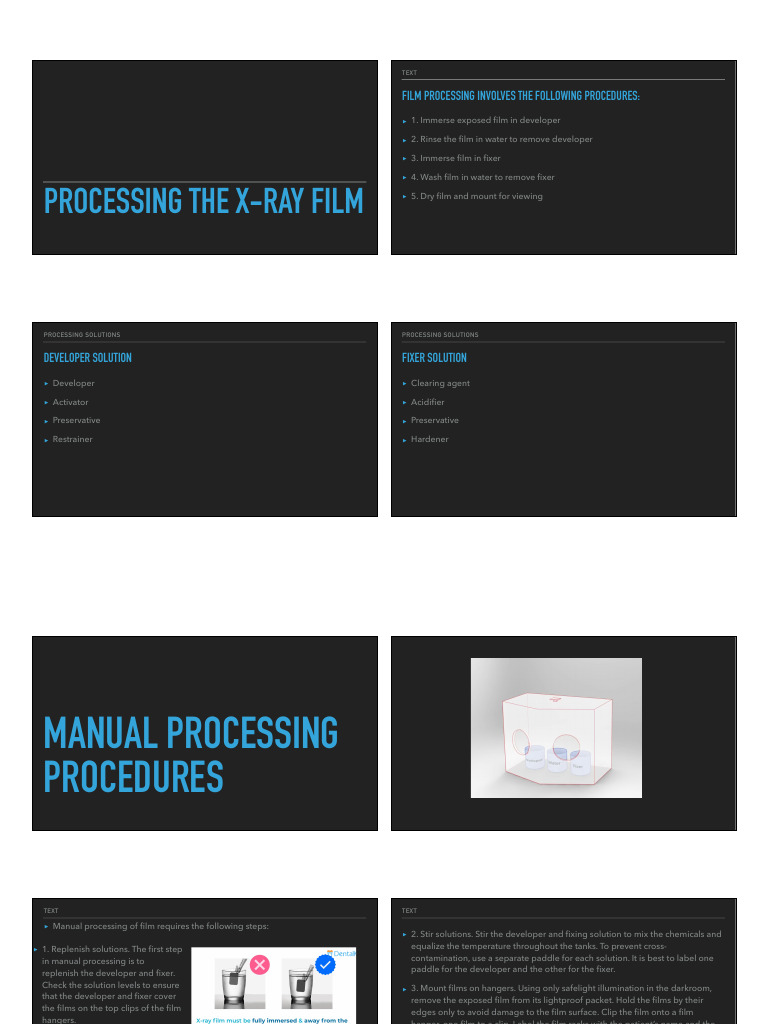 Processing The Xray Film | PDF