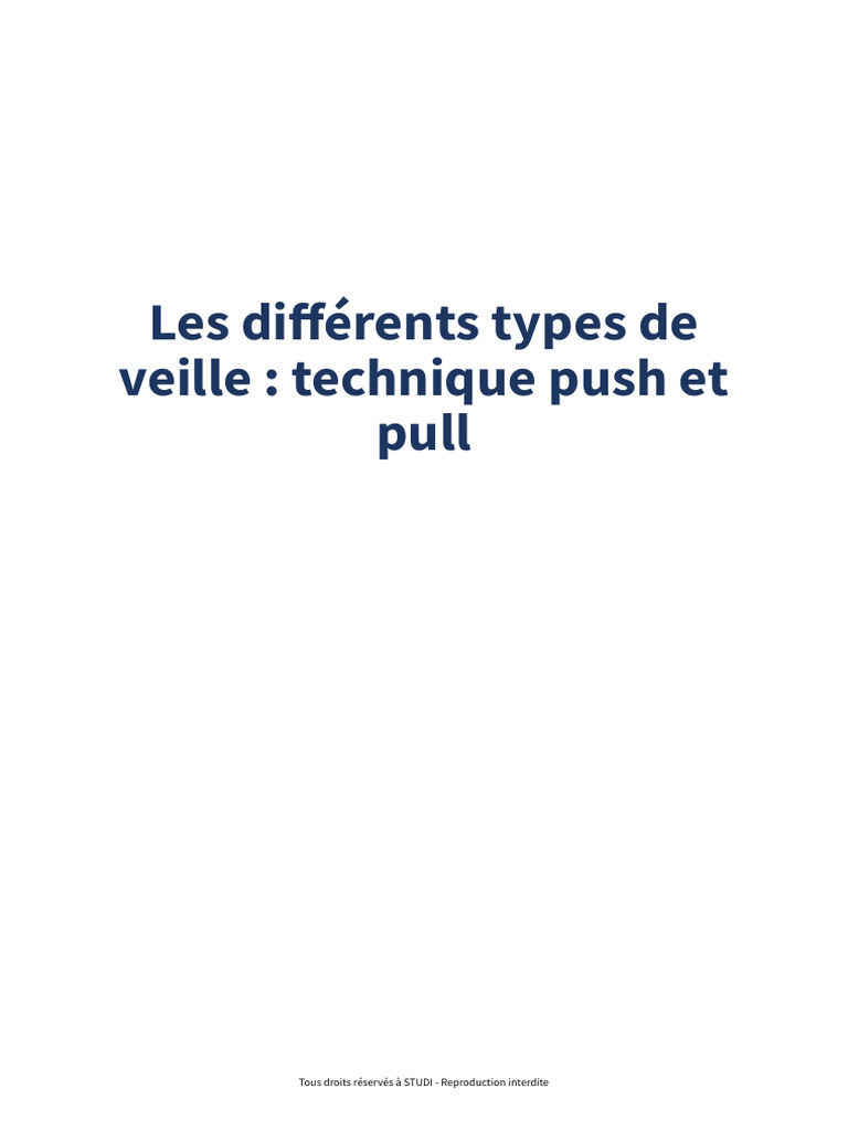 Diff Type Veill Tech Push Pull - PDF | PDF