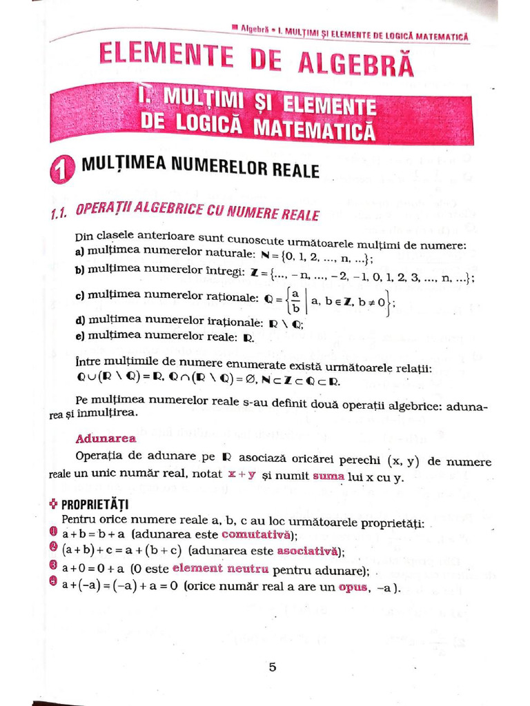 Toaz - Info Manual Matematica Clasa A Ix A PR | PDF