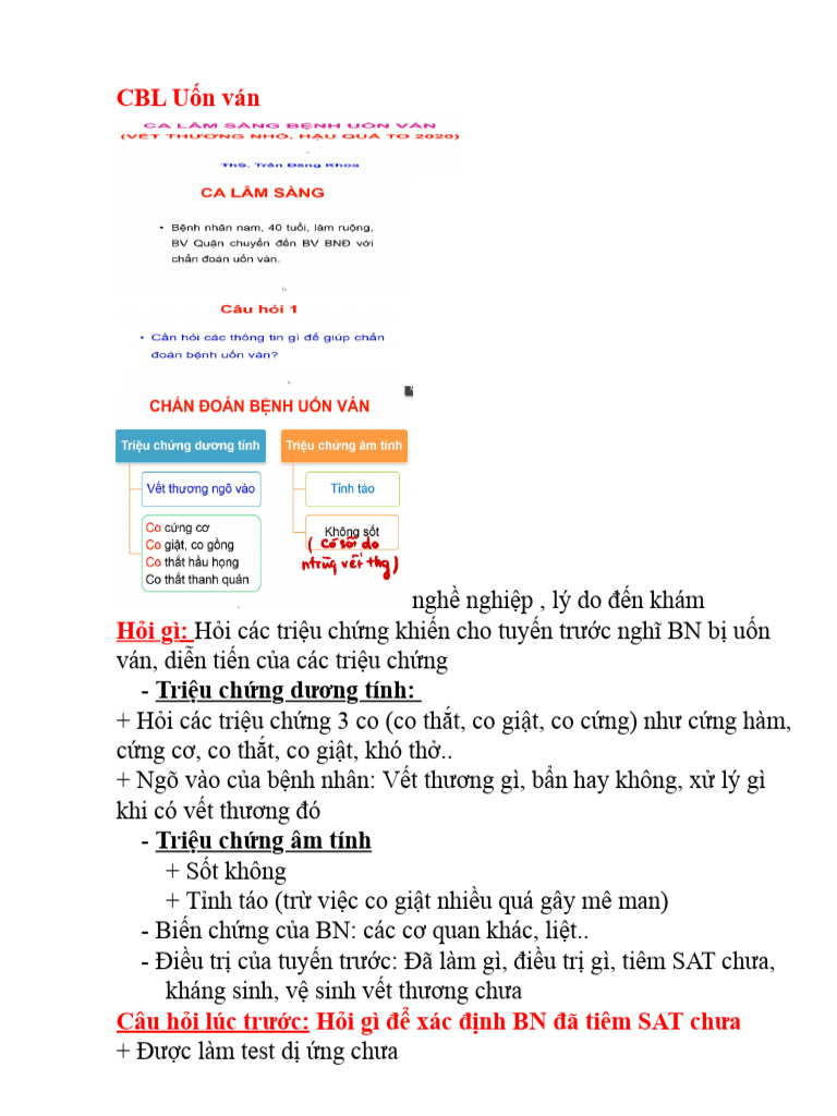 7 CBL Uốn ván | PDF