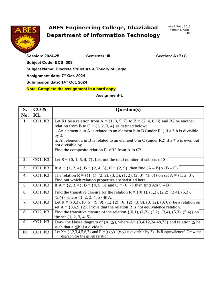 Assignment 1 1 | PDF