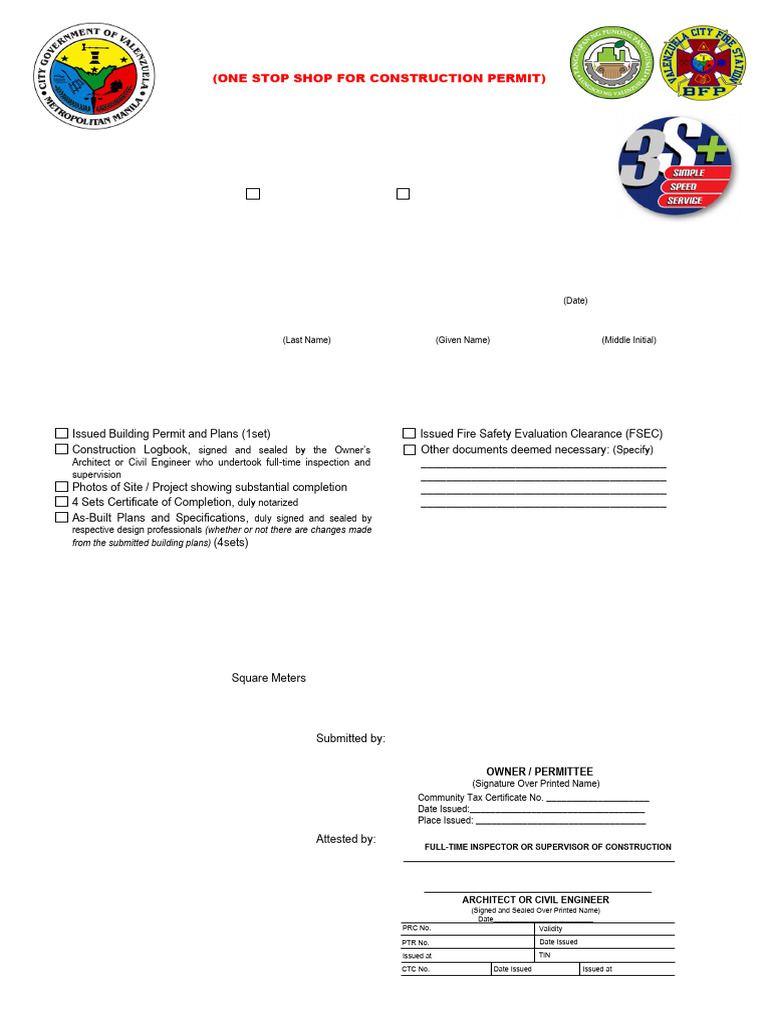 Certificate of Occupancy Form | PDF