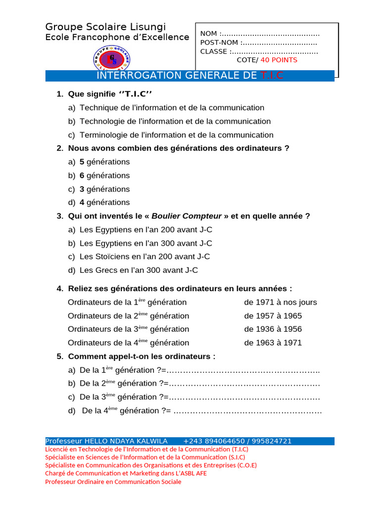 Interro Gene 7 | PDF