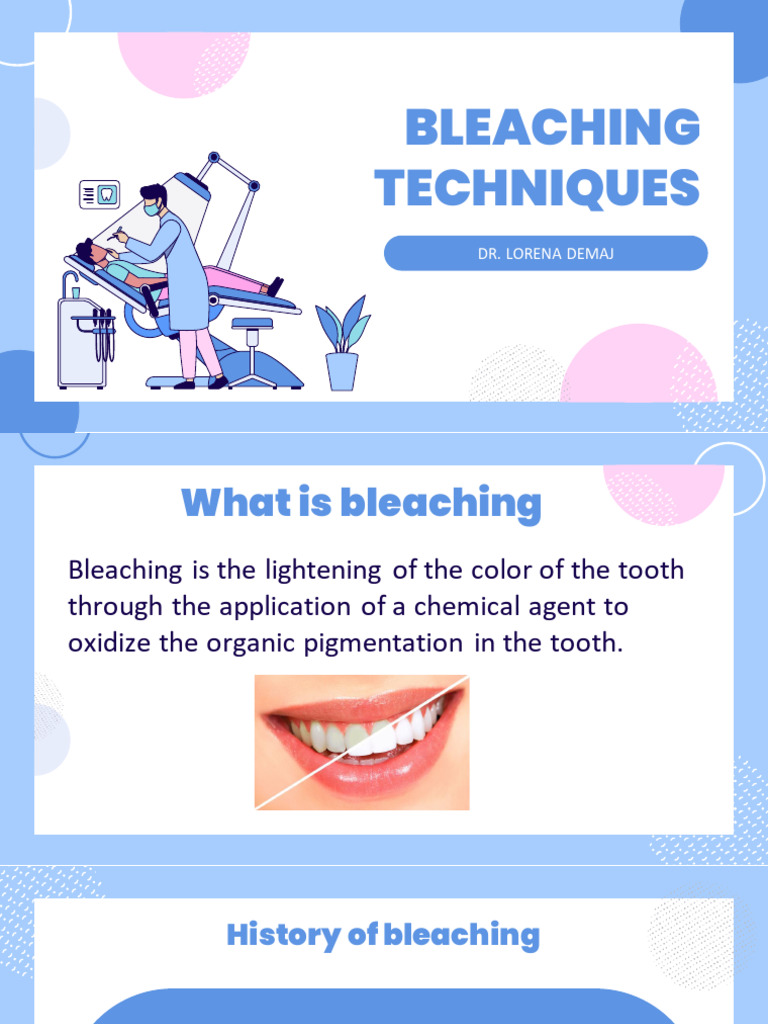 Operative Dentistry Bleaching Techniques, Den108, LD | PDF