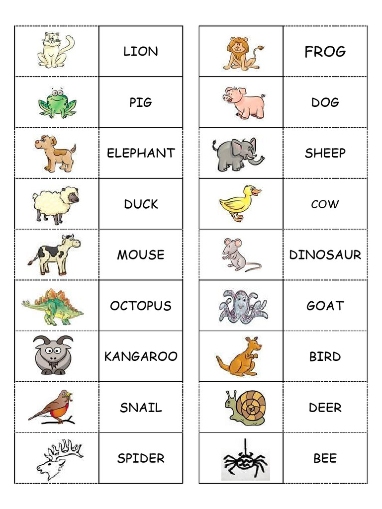 Animals Domino | PDF