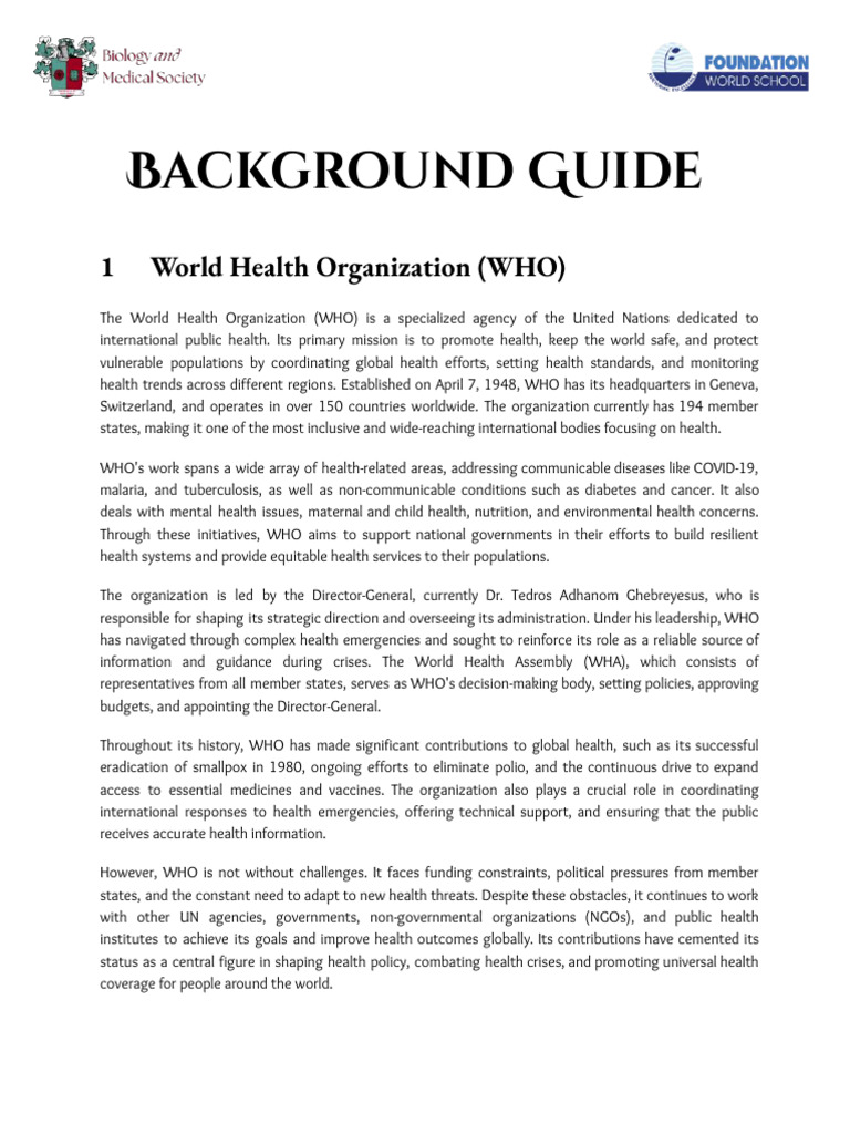 Background Guide | PDF