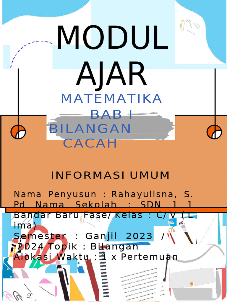 Modul Ajar Matematika - Modul Ajar Matematika Kelas V Bab I Bilangan Cacah - Fase C | PDF