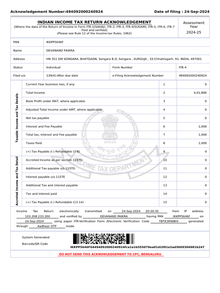 Ack 494092000240924 | PDF