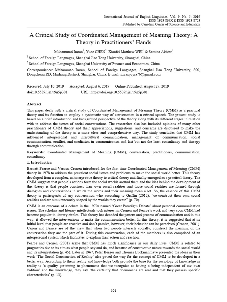 CMM Theory Pub.2019 y | PDF
