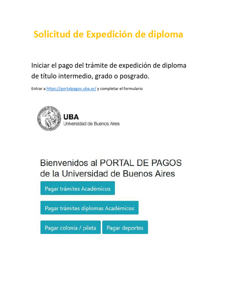 Instructivo-Pago UBA | PDF