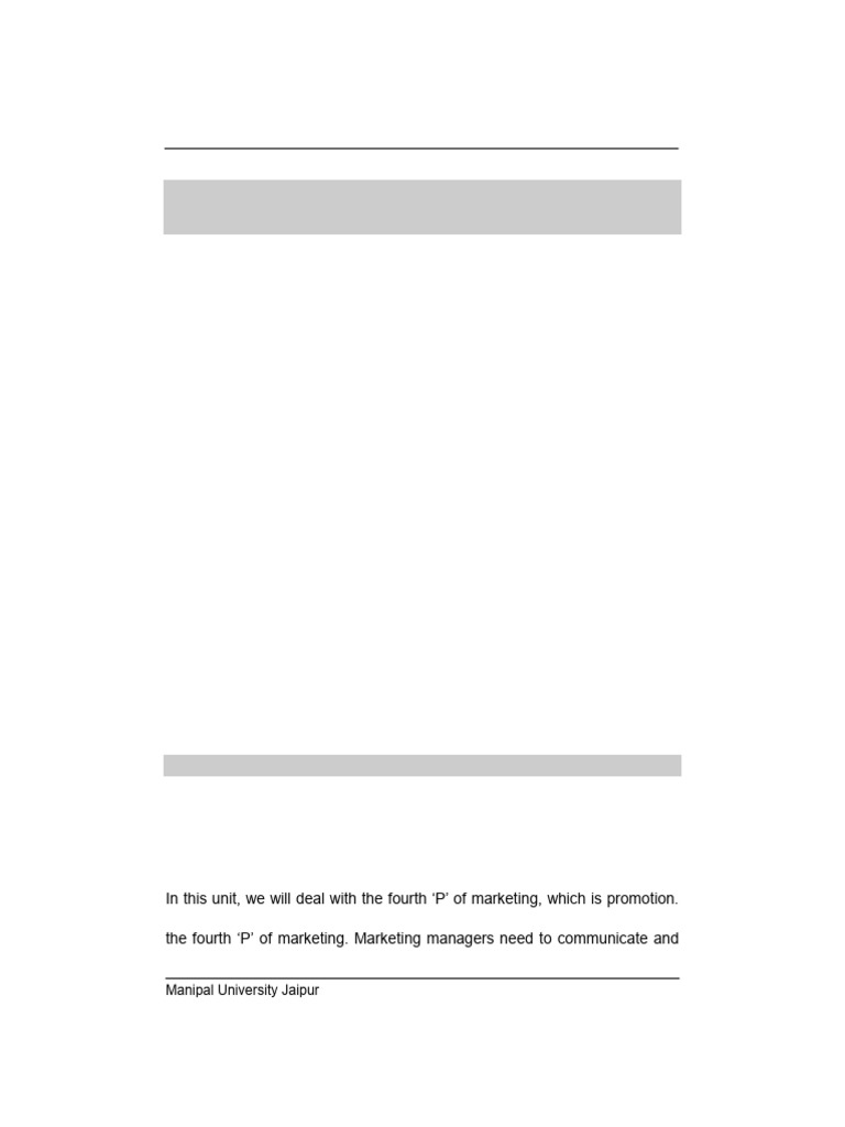 Unit 12promotion Management Managing Non-Personal Communication ...
