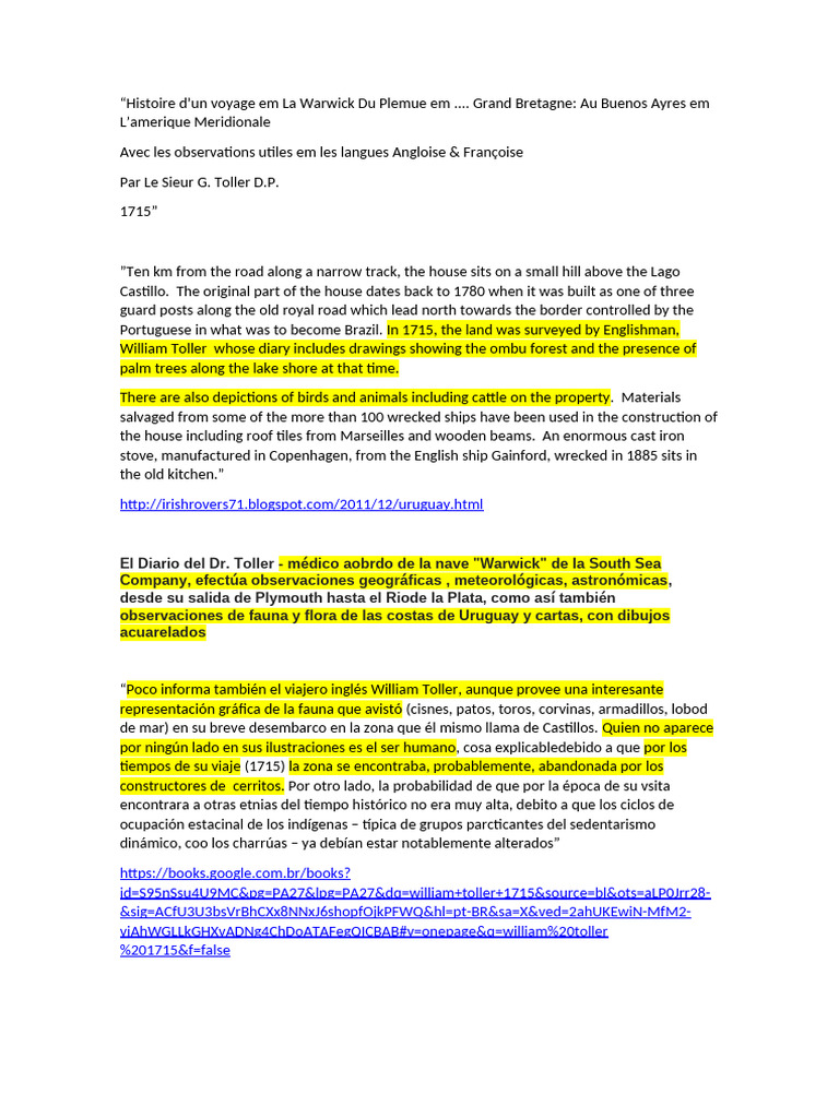 (ANOTAÇÕES) TOLLER, William.... | PDF