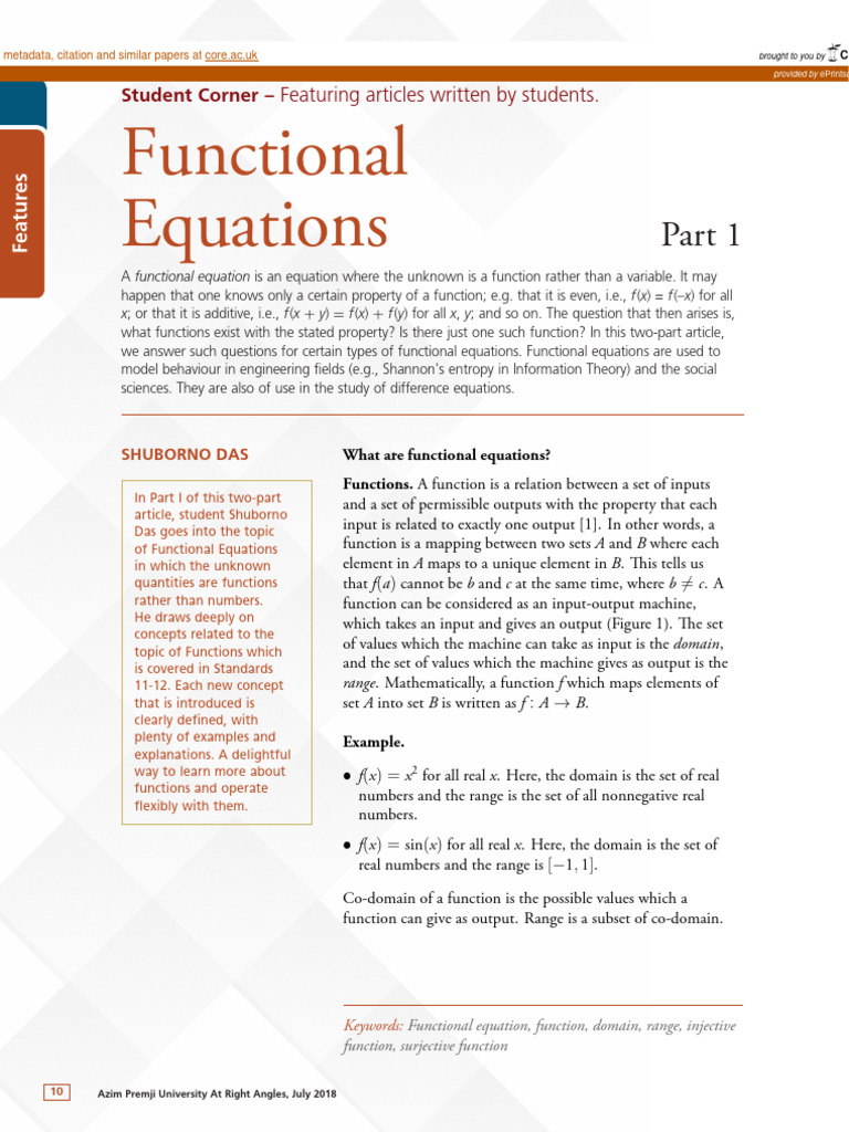 Functional Equations | PDF