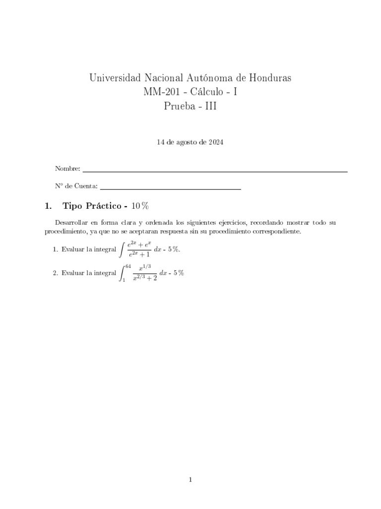 Mm201 - Prueba - III - Pac - II - 2024 | PDF