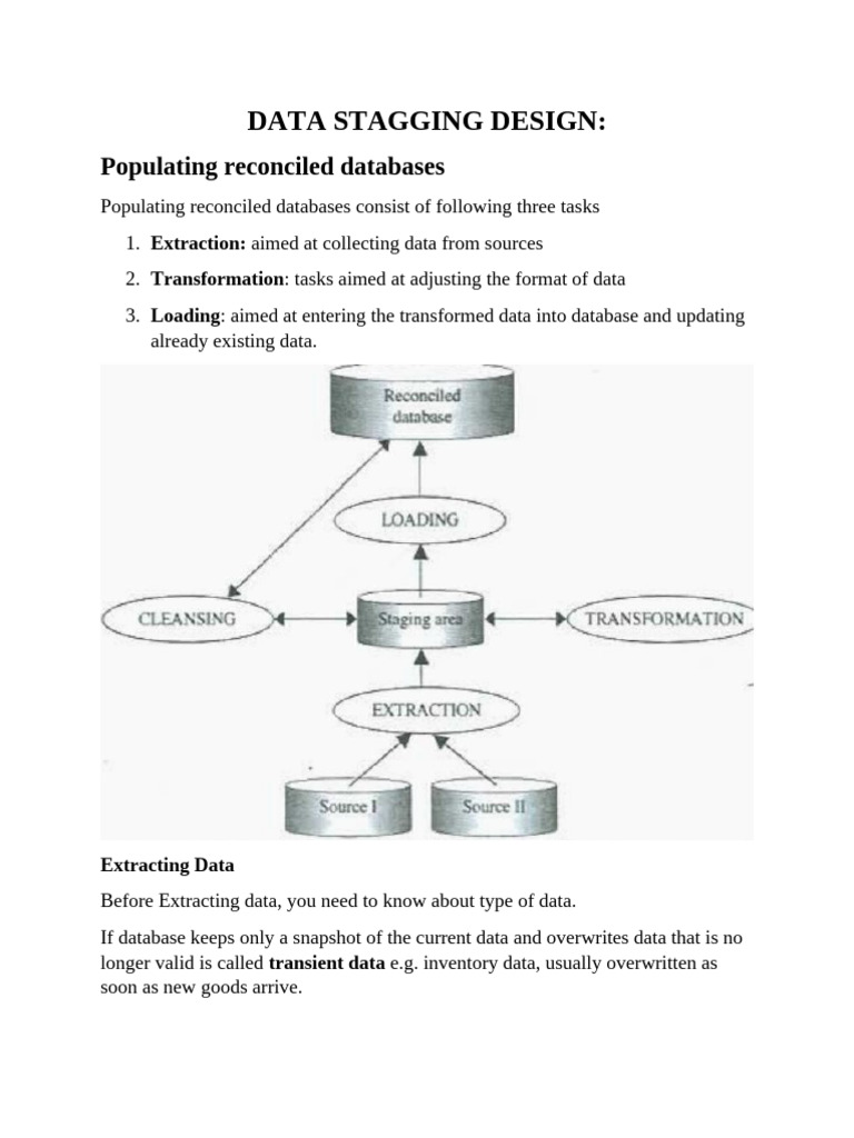 Data Stagging Design | PDF