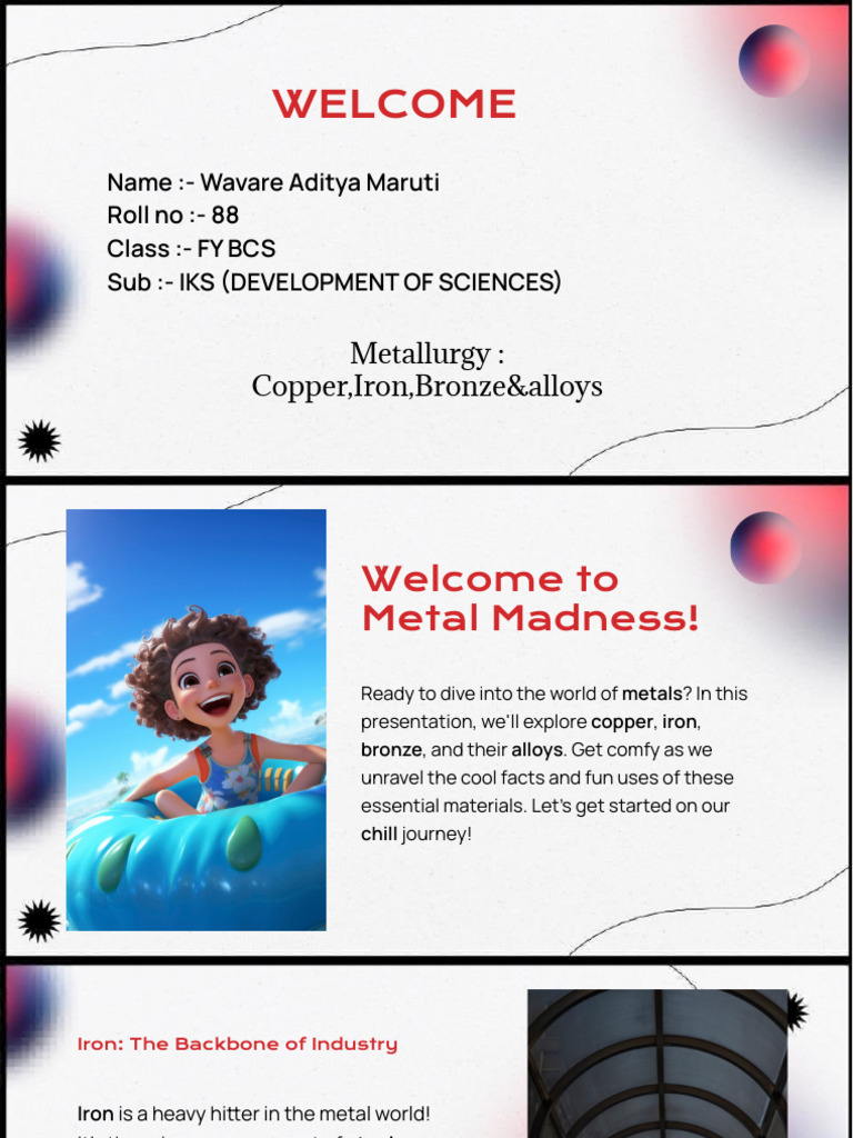 Slidesgo Getting To Know Your Metals A Chill Dive Into Copper Iron ...