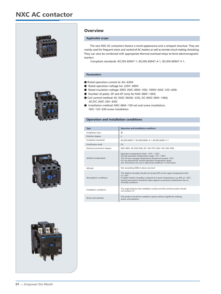 NXC Chint Contactor | PDF