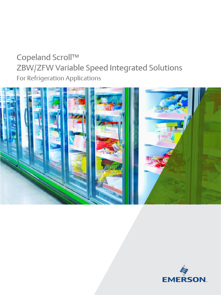 Copeland Scroll ZBW ZFW Variable Speed Integrated Solution-05222019 | PDF | Refrigeration ...