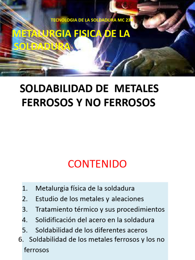 Metalurgia Fisica de La Soldadura SEMANA 9 | PDF