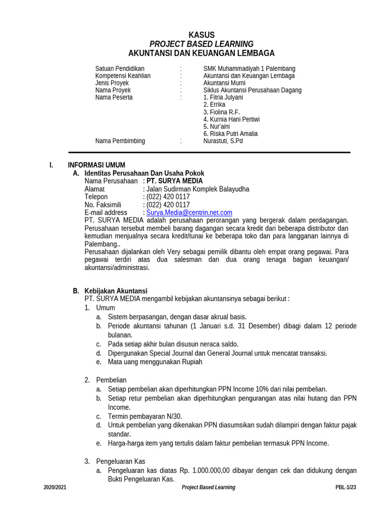 Kasus PBL 1.2 | PDF