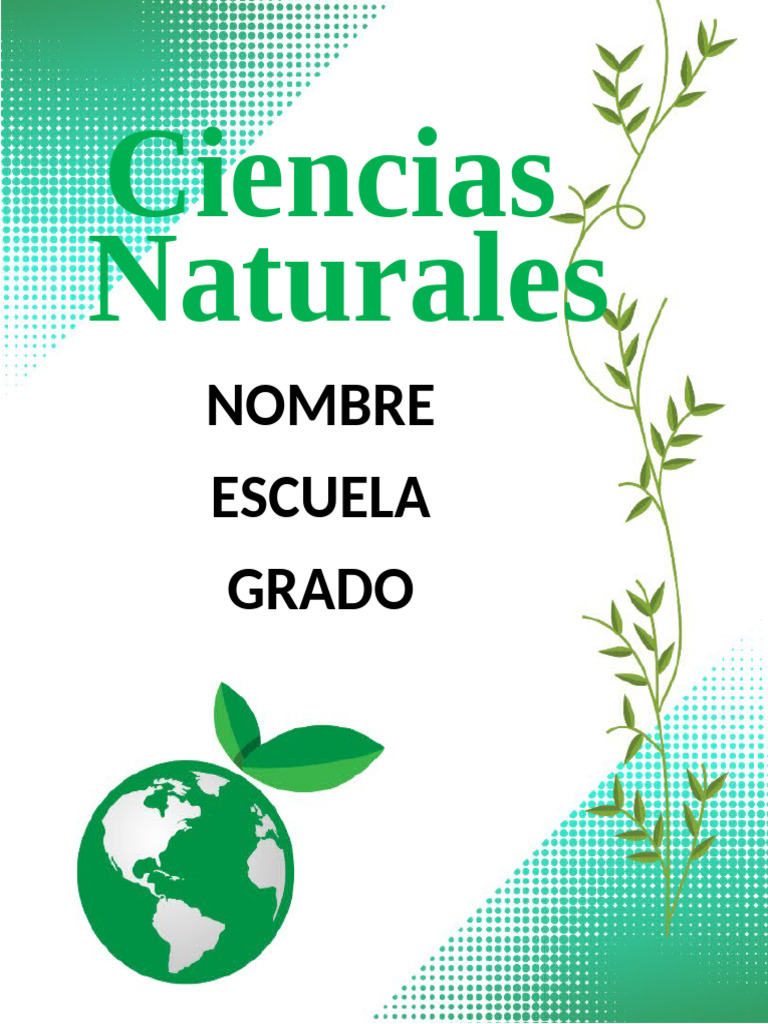 Portadas de Ciencias Naturales en Word 4 | PDF