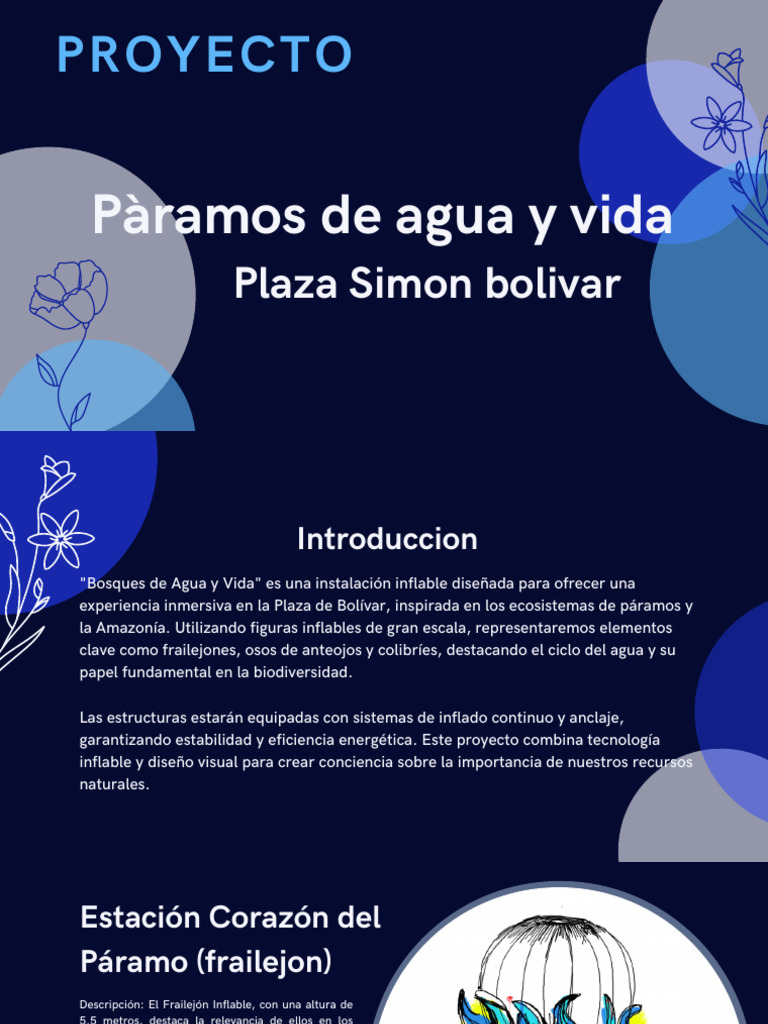 Presentación Proyecto Pàramos de Agua y Vida-1 | PDF