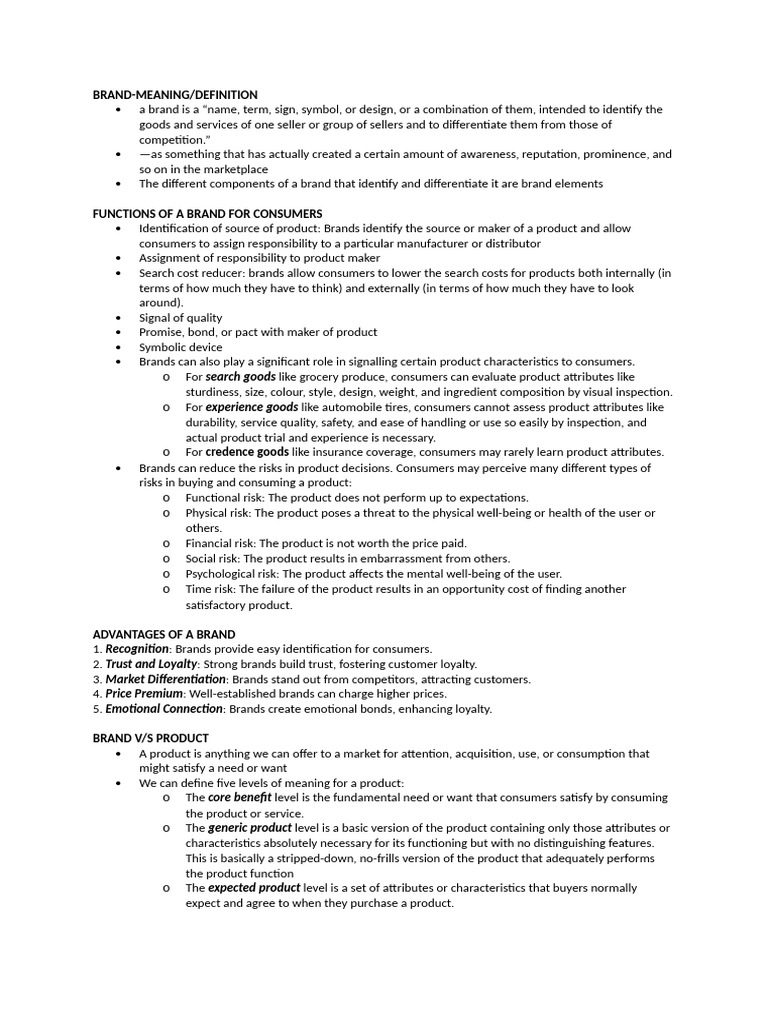 Unit 1 - BM | PDF