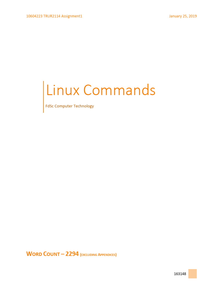 Linux Commands | PDF