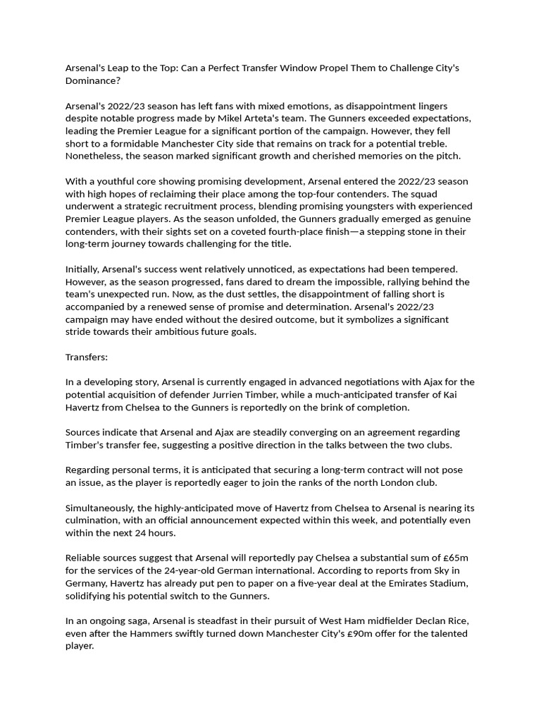Arsenal | PDF